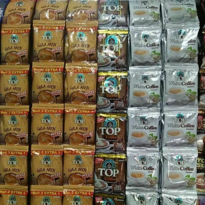 Jual Kopi Top rencengan isi 12/ renceng, Top gula aren isi 15/ renceng ...