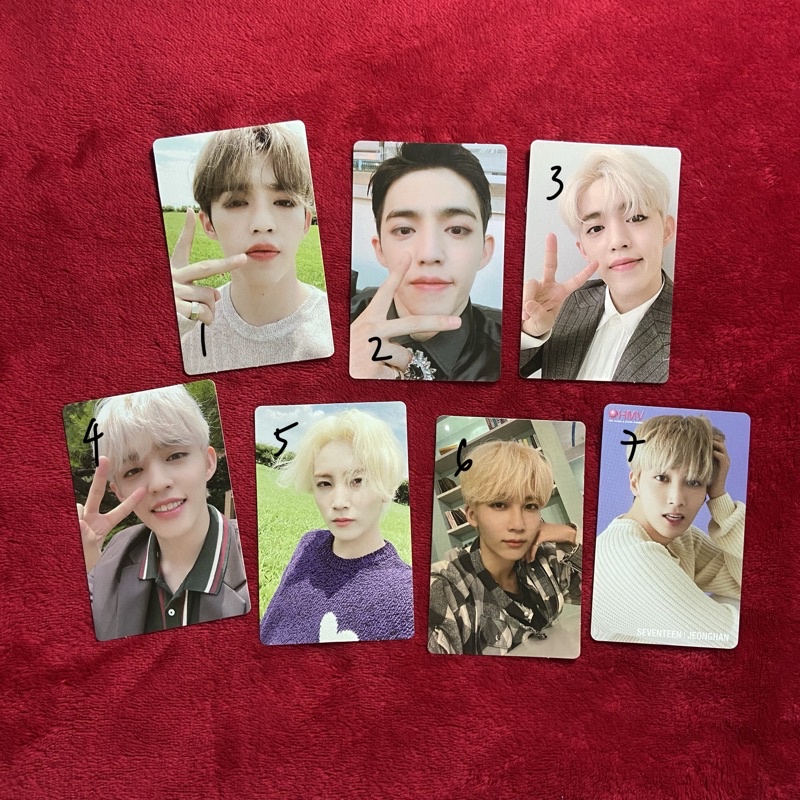 Jual SEVENTEEN SCOUPS JEONGHAN An Ode Attacca Teen Age HMV PC Photocard ...