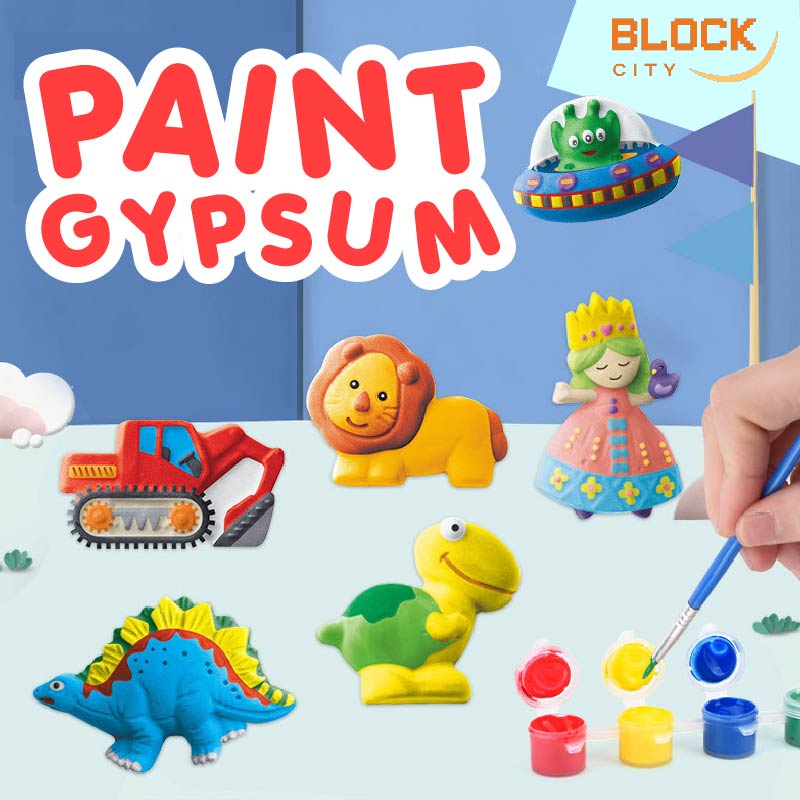 Jual BLOCK CITY / MELUKIS 3D PAINT GYPSUM / MAINAN MEWARNAI / MAINAN ...