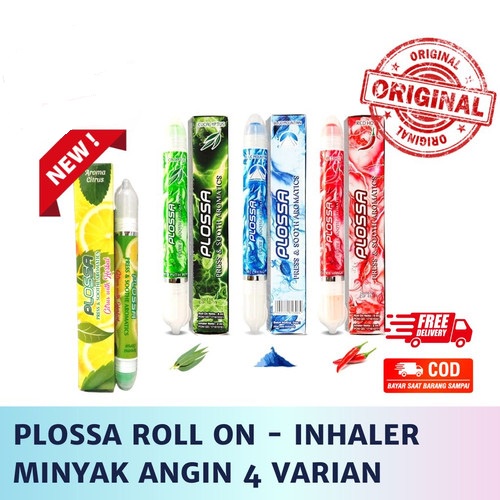 Jual Plossa Press & Soot Aromatic Inhaler Kerokan Minyak Angin 4 in 1 8 ...