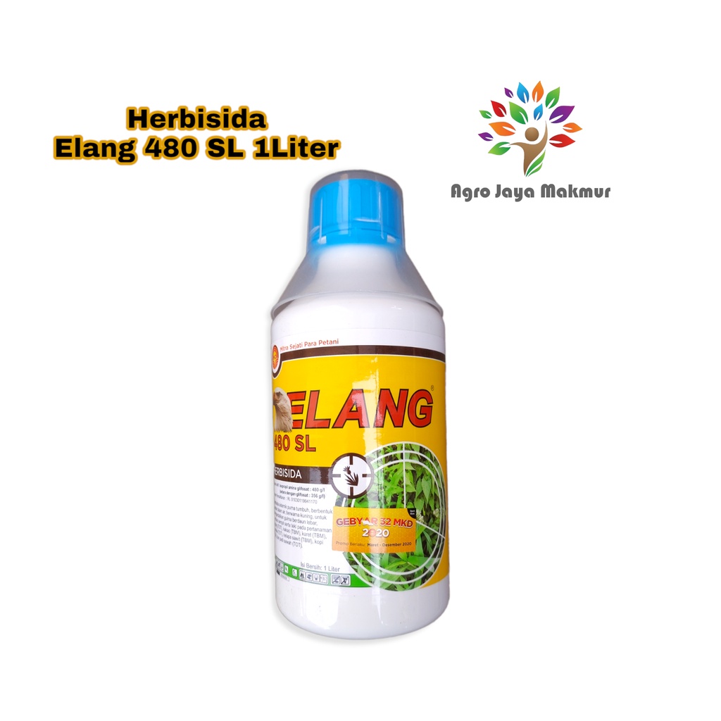 Jual HERBISIDA ELANG 480 SL 1 LITER/PEMBASMI RUMPUT LIAT/HERBISIDA ...