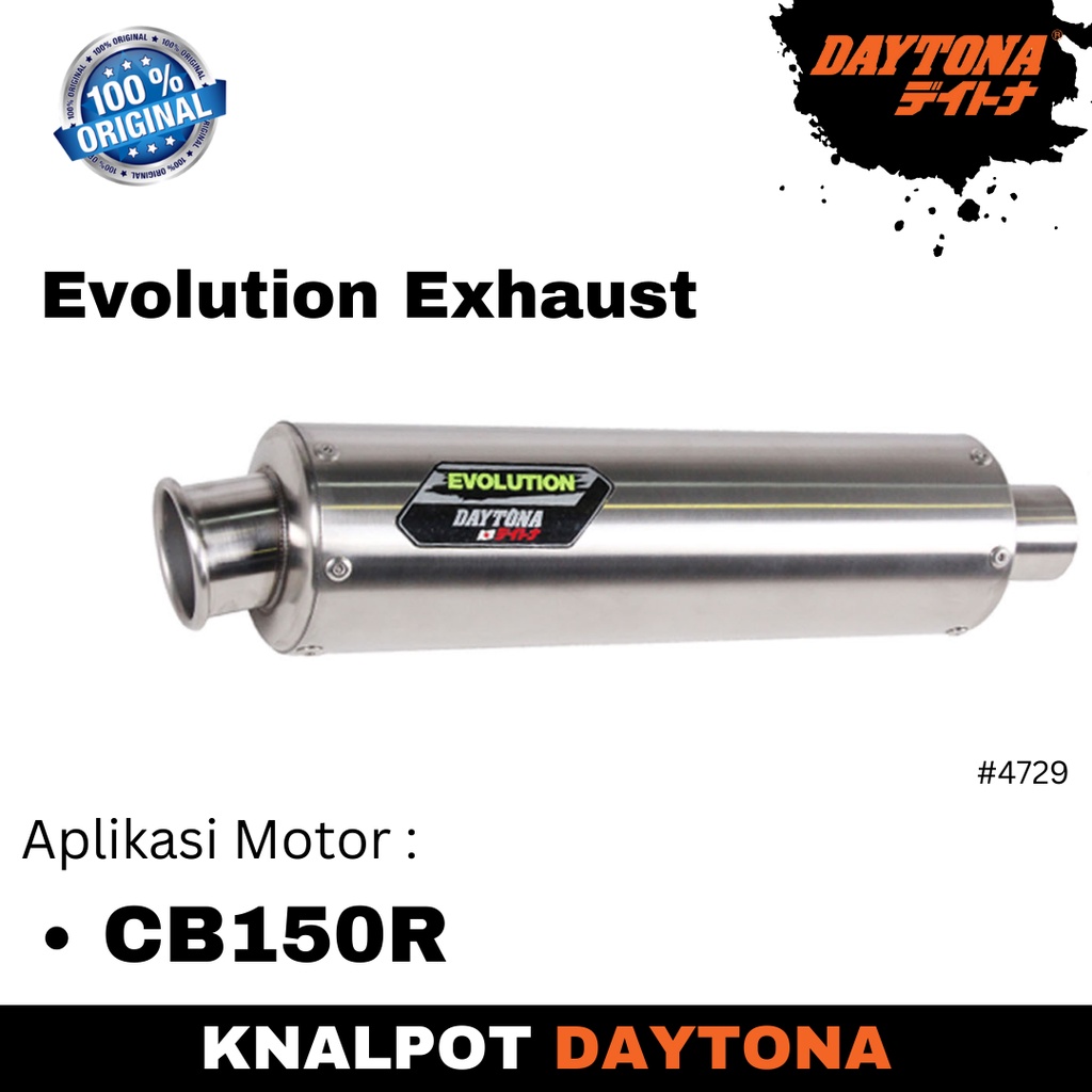 Jual Knalpot Daytona Evolution Exhaust - All New CBR150R #4729 | Shopee ...