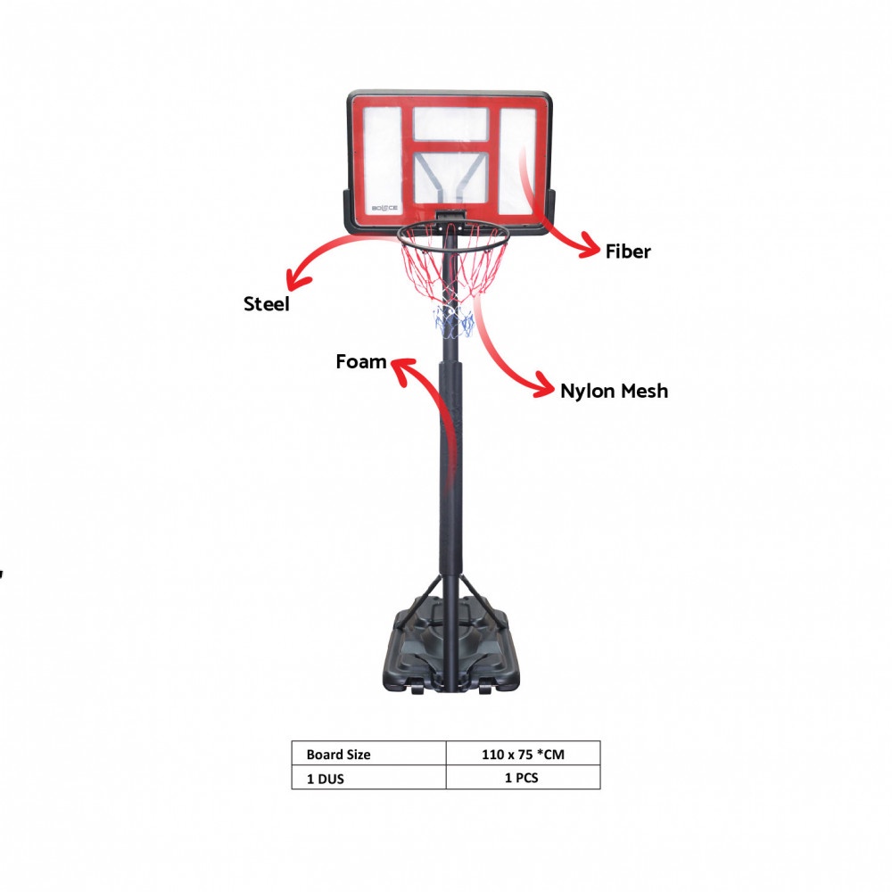 Jual BOARD BASKET BOUNCE - FIBER 110X75CM TRP (STAND) | Shopee Indonesia