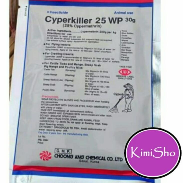 Jual Paket Meriah Cyperkiller 25 WP 30 gram / insektisida / pembasmi ...
