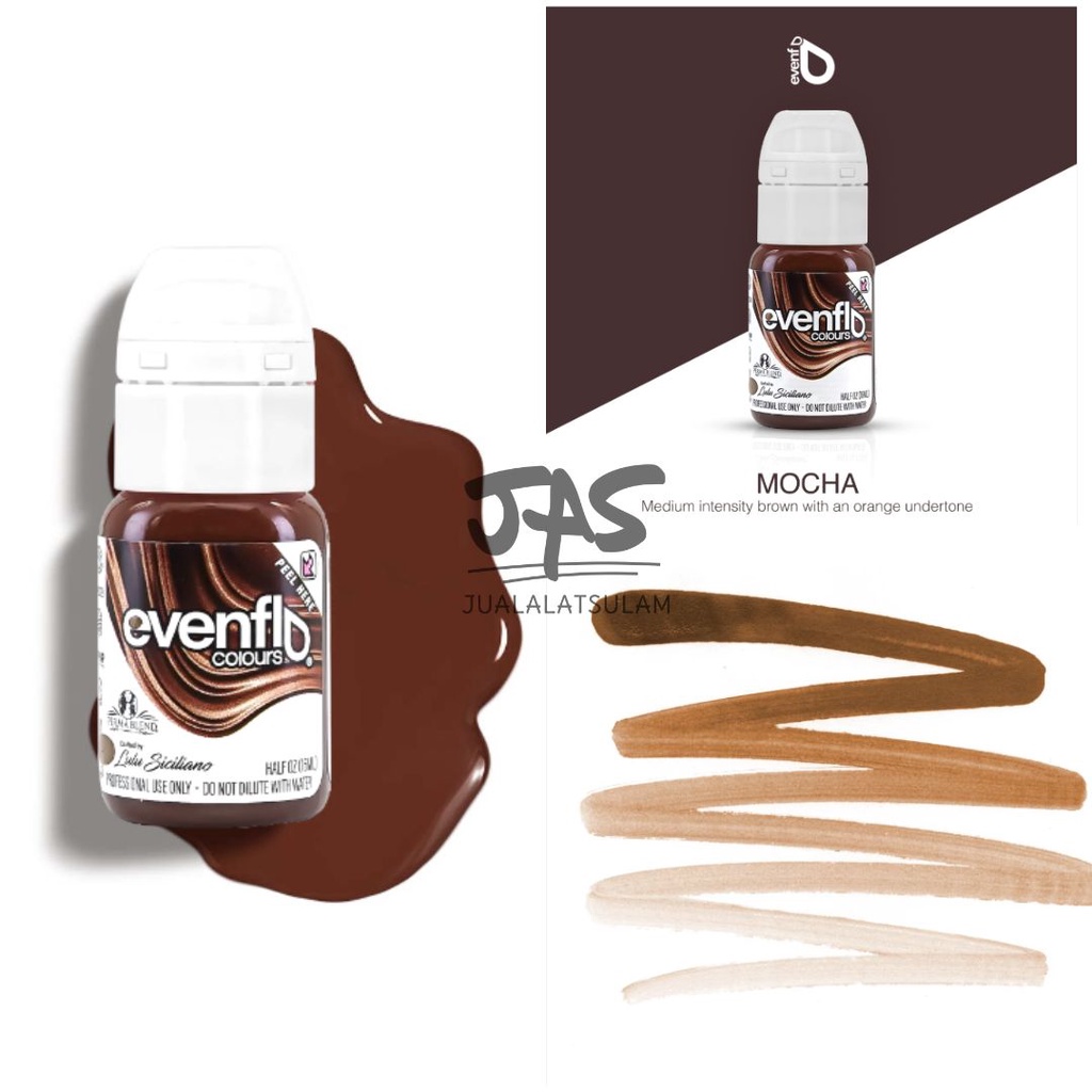 Jual Evenflo x Perma Blend Pigment Mocha / Tinta Sulam Alis 15 ml ...