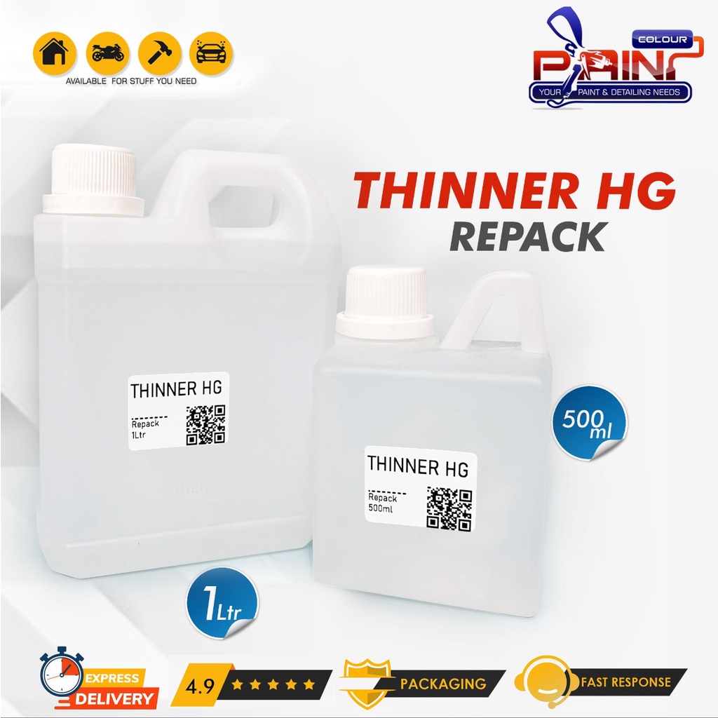 Jual Thinner HG (High Gloss) Liter Ecer Kemasan Botol | Shopee Indonesia