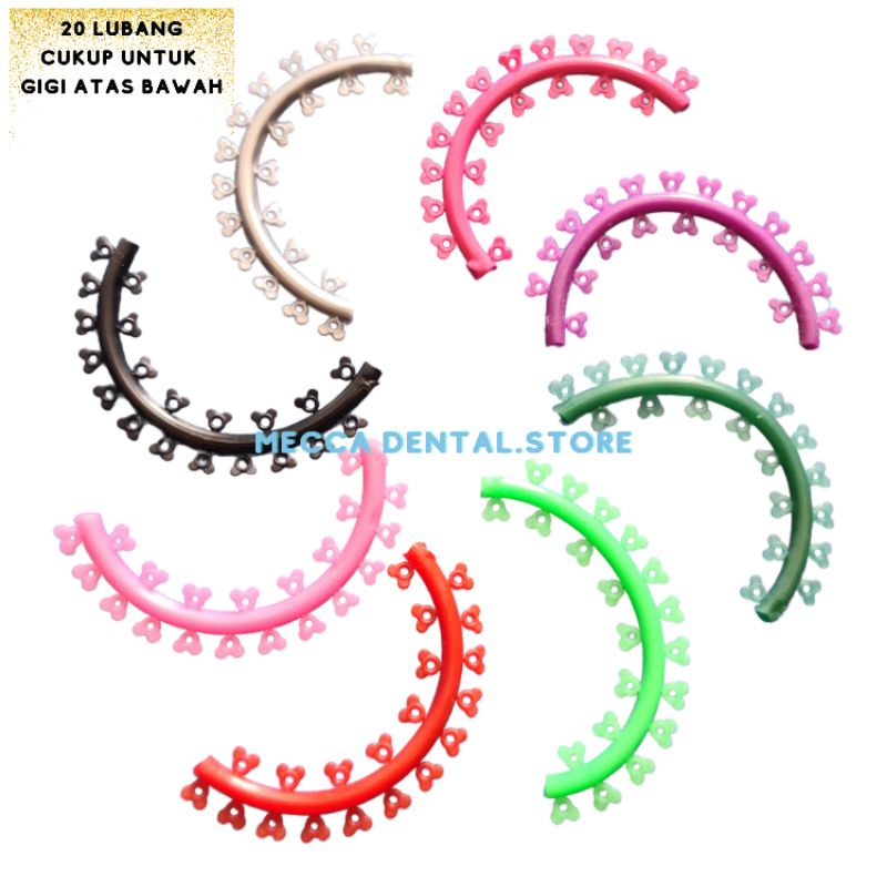 Jual Karet Behel Motif 20 Lubang Cukup Untuk Gigi Atas Bawah | Shopee ...