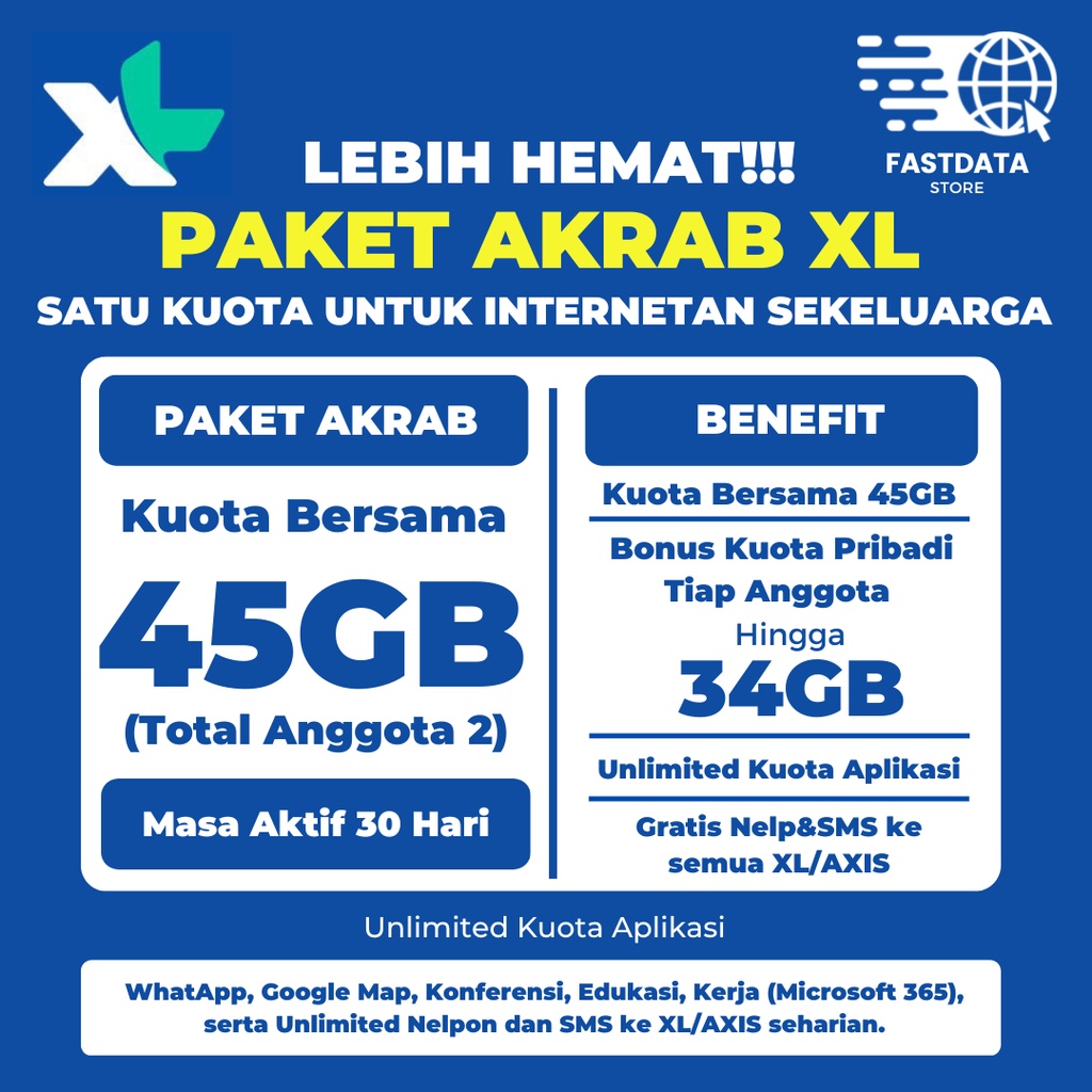 Jual BIG PROMO!! PAKET DATA XL BIG KUOTA SUPER MURAH PROSES CEPAT ...