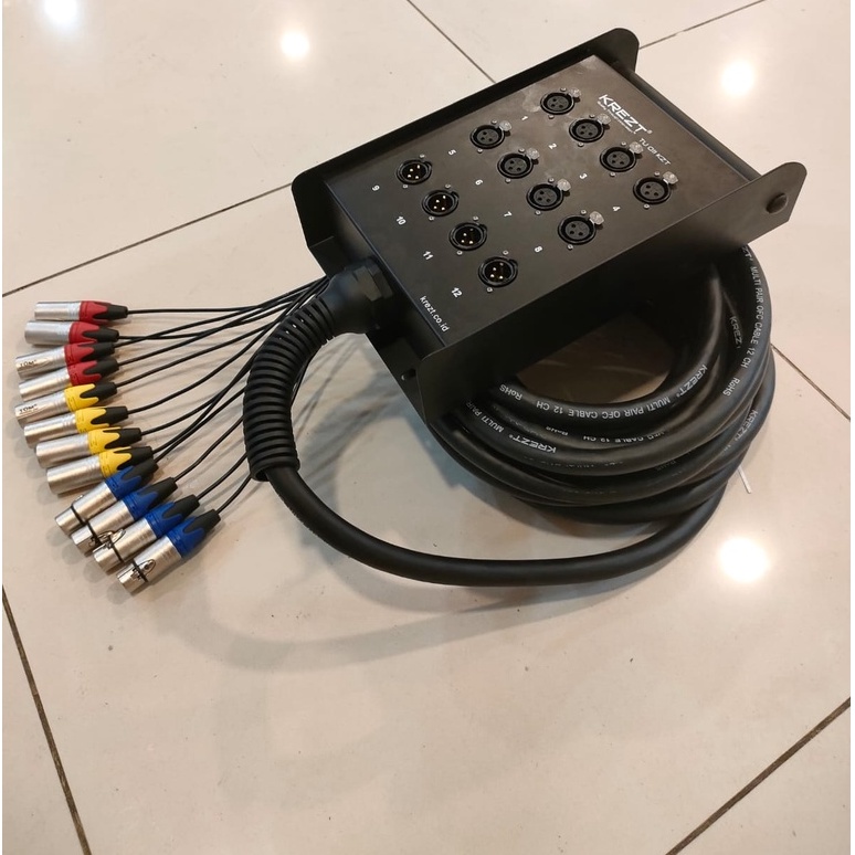 Jual Snake Kabel Isi 12 Ch KREZT Komplit + Box Snake Dan Konektor 25 ...