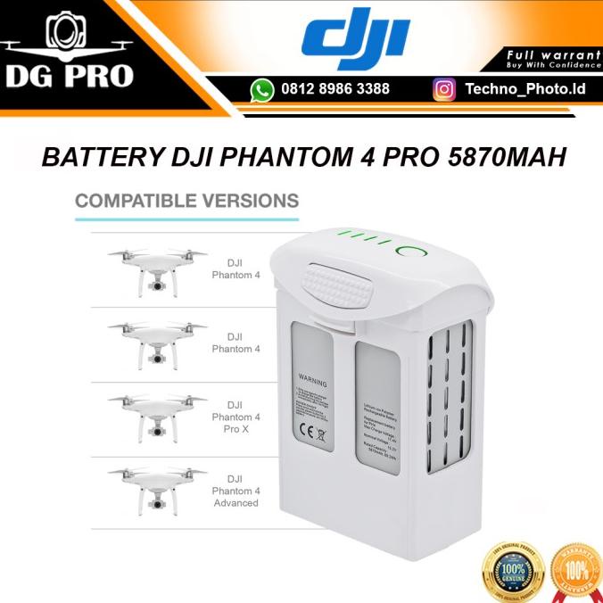 Jual Battery Dji Phantom 4 , Intelligent flight batrai phantom 4 ...