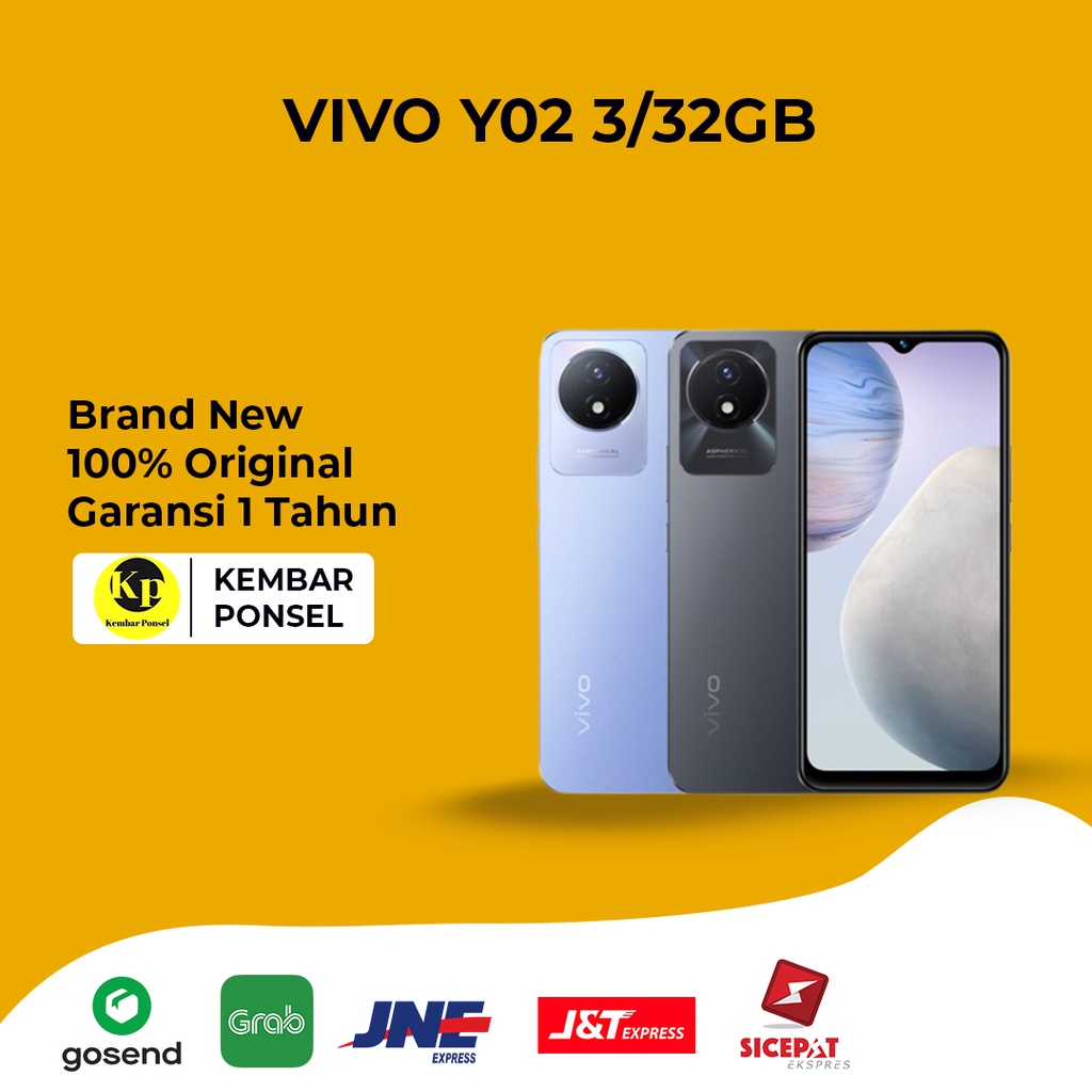 Jual VIVO Y02 3/32GB GARANSI RESMI NASIONAL 1 TAHUN | Shopee Indonesia