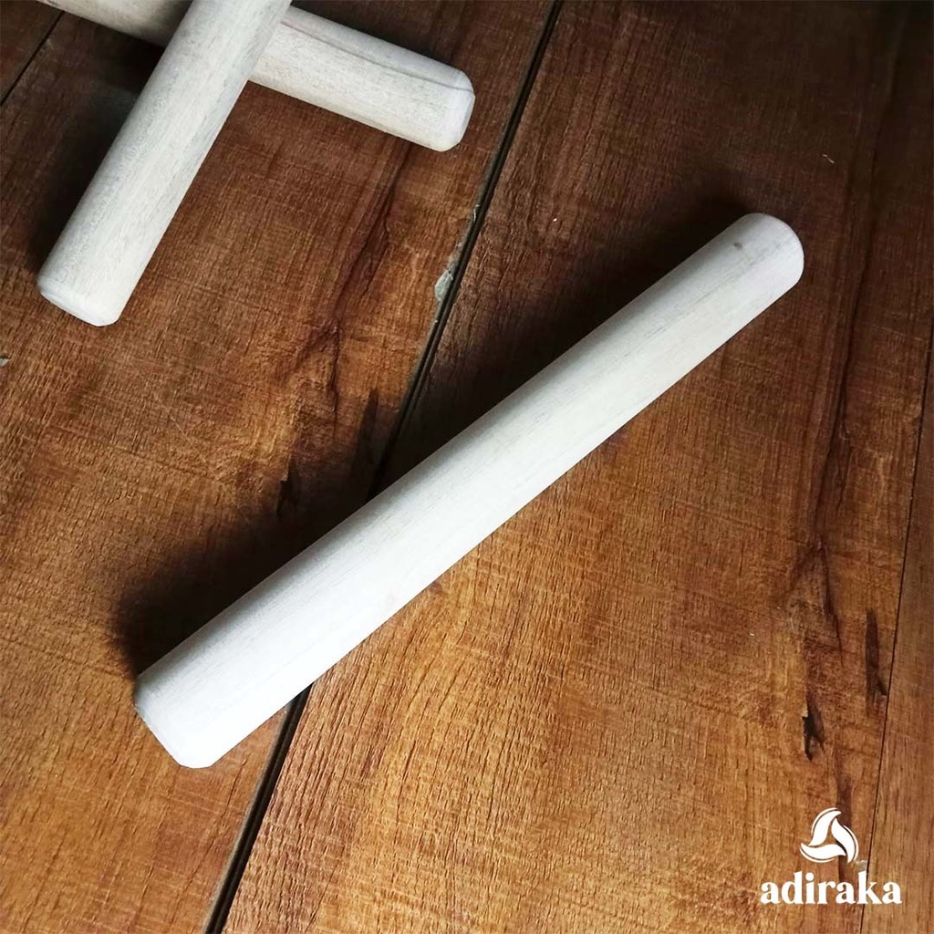 Jual ROLLING PIN HALUS 30cm Kecil Sedang KAYU Pinus / Penggilas ...