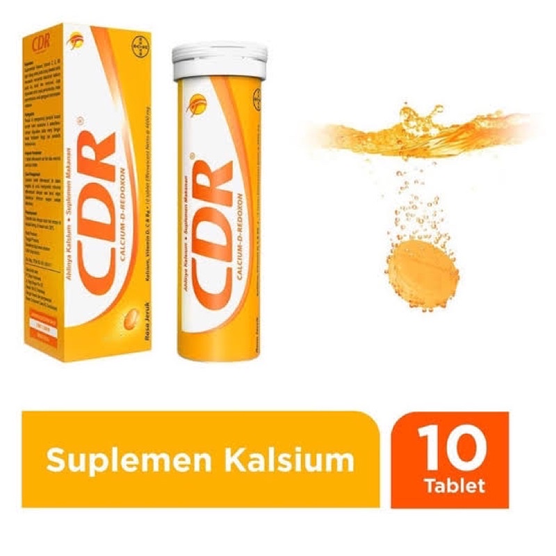 Jual CDR Calcium Suplemen Tulang 10/CDR Effervscent | Shopee Indonesia