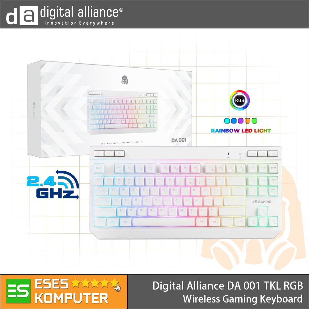 Jual Keyboard DA Digital Alliance DA 001 Wireless TKL RGB | Keyboard ...
