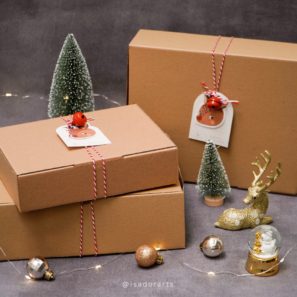 Jual Kotak Dus Gift Box Kemasan Natal Christmas Xmas Hampers Hadiah ...