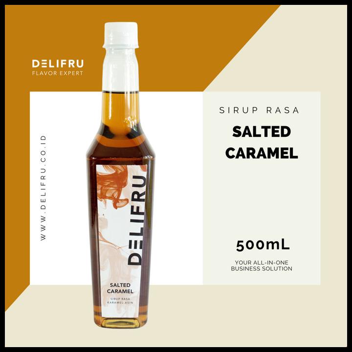 Jual Delifru Syrup Salted Caramel Sirup Karamel Asin 500 Ml Shopee