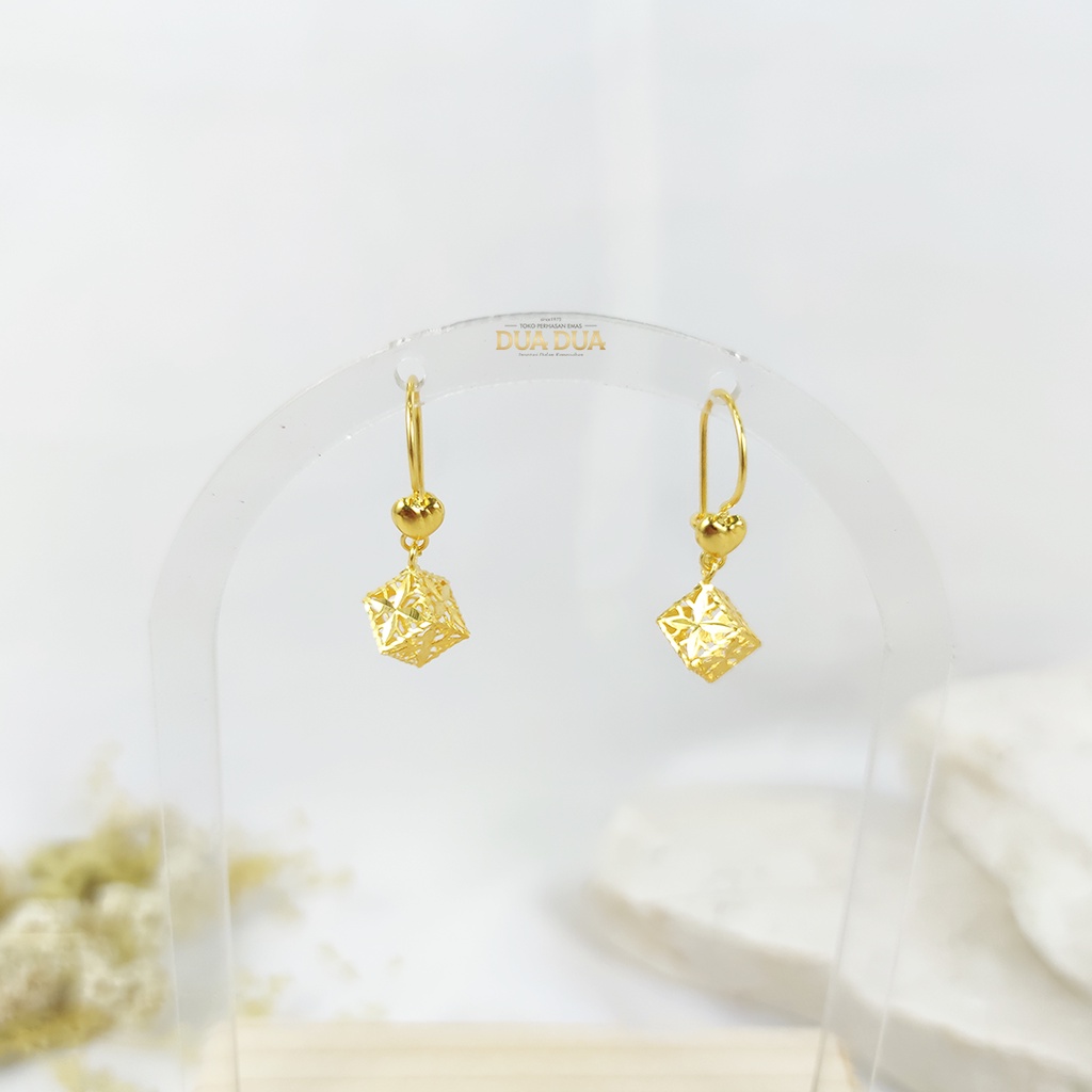 Jual Anting Emas Model Kotak, Oval Dan Bulat Kadar 875 Toko Emas Dua ...