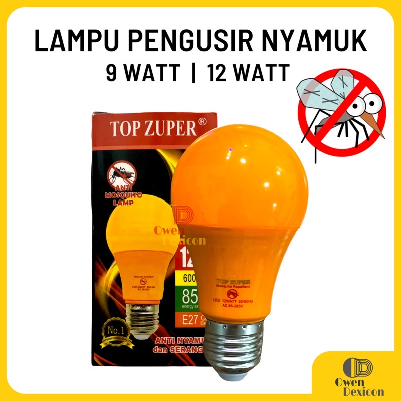 Jual Lampu Led Pengusir Nyamuk Serangga 9w 12w TOP ZUPER Led Bulb Anti ...