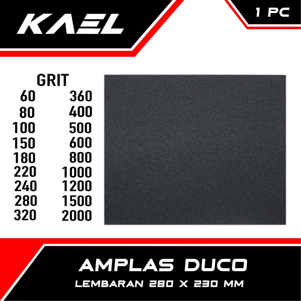 Jual Amplas Duco Grit 60 80 100 120 150 180 220 240 280 320 360 400 500 ...