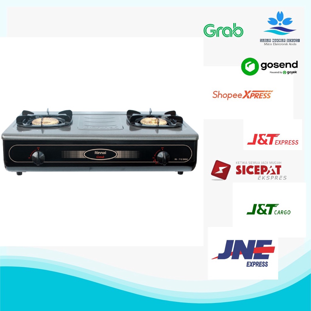Jual Kompor Rinnai 2 Tungku RI-712BGX | Shopee Indonesia