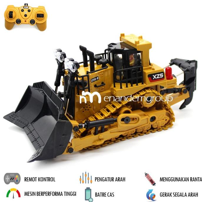 Jual MAINAN MOBIL REMOT KONTROL RC TRUK BULDOSER BULLDOZER BERSUARA 9CH ...