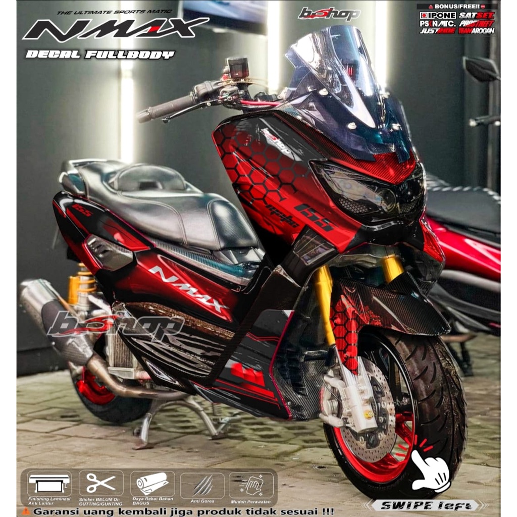Jual Decal stiker nmax old fullbody variasi terbaru 2023 bebas custom ...