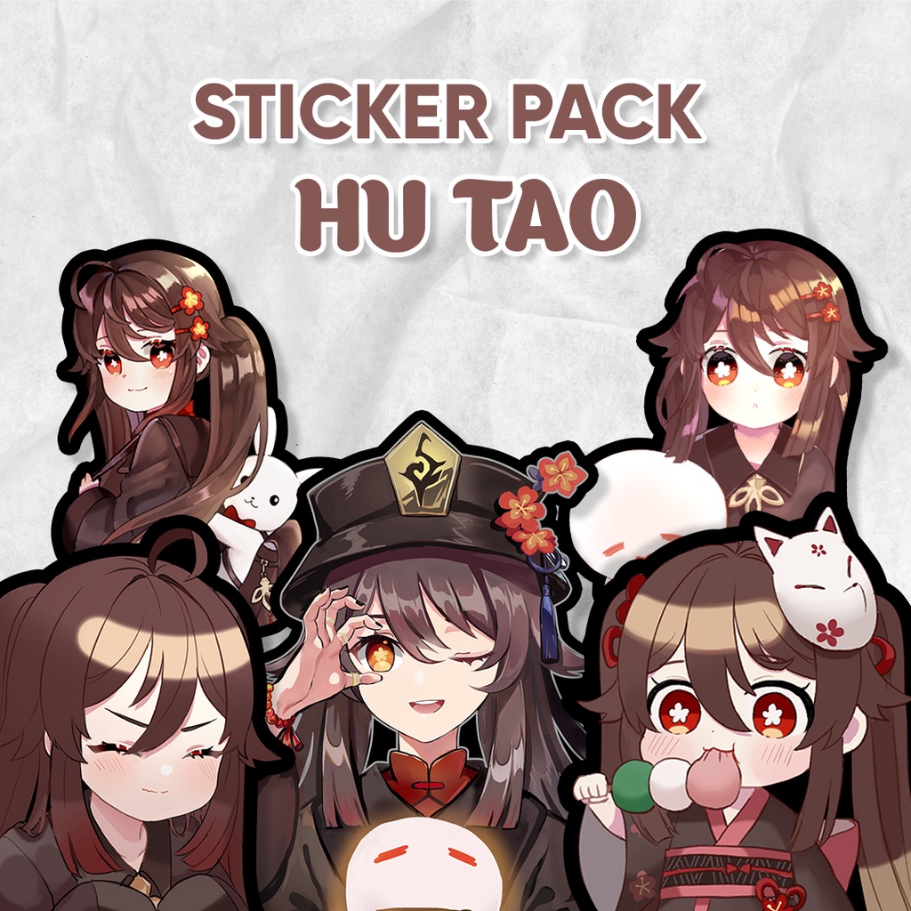 Jual Sticker Pack Hu Tao Genshin Impact / Stiker pack Anime | Shopee ...
