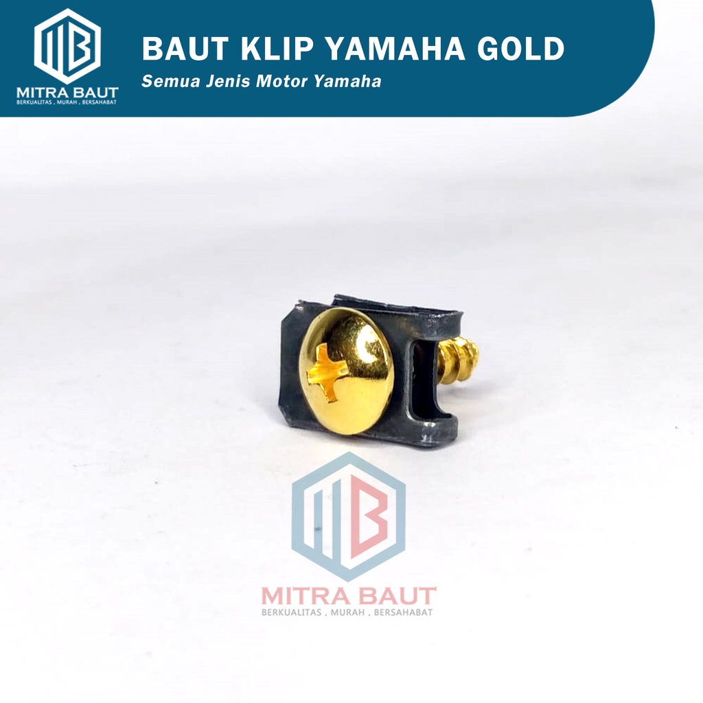 Jual Baut Klip Yamaha 5x16 Gold / Baut Klip Body Semua Jenis Motor ...