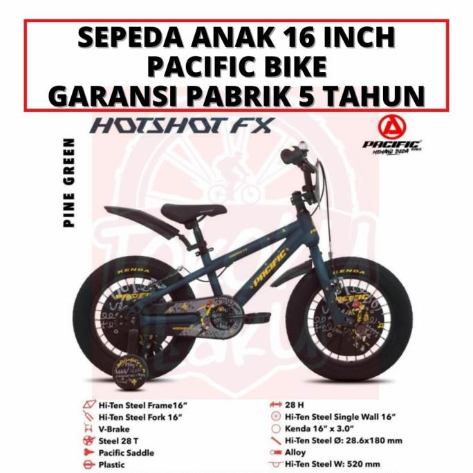 Jual Sepeda Anak 16 Inch Pacific Bike Hotshot Bmx 16" Laki Laki Roda 4 ...