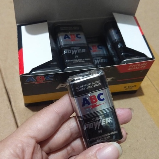 Jual Baterai ABC Super Power 9 Volt (1 PCS) 1 BUAH / Batere 9 V / Batre ...