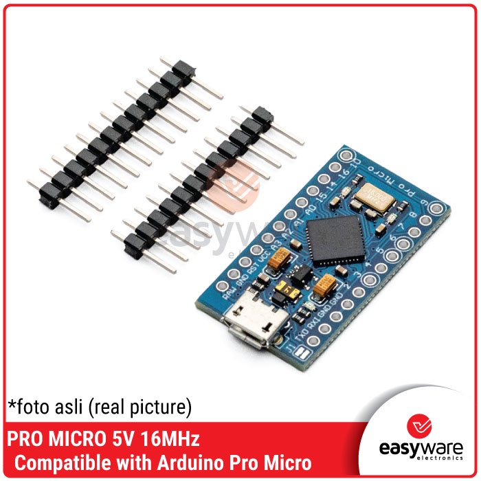 Jual ARDUINO PRO MICRO ATMEGA32UA 5V 16Mhz | Shopee Indonesia