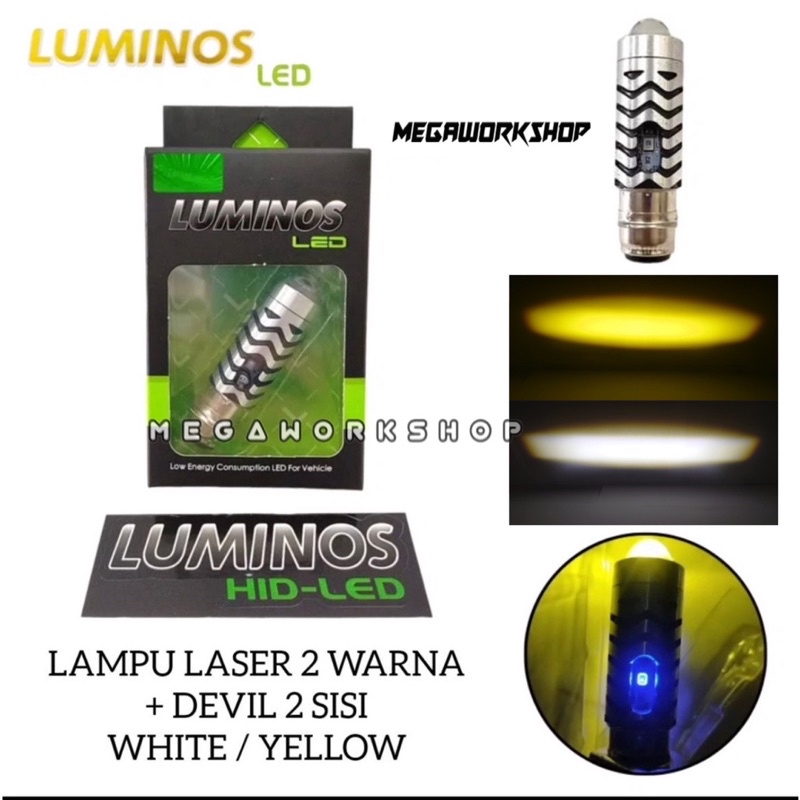 Jual LAMPU LED MOTOR ORIGINAL H6 9NINE LUMINOS LS 2 PUTIH KUNING ...