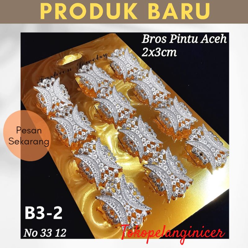 Jual Pintu Aceh Kecil Ukuran 3cm - Bros Mini Pintu Aceh-Bros Adat Aceh ...