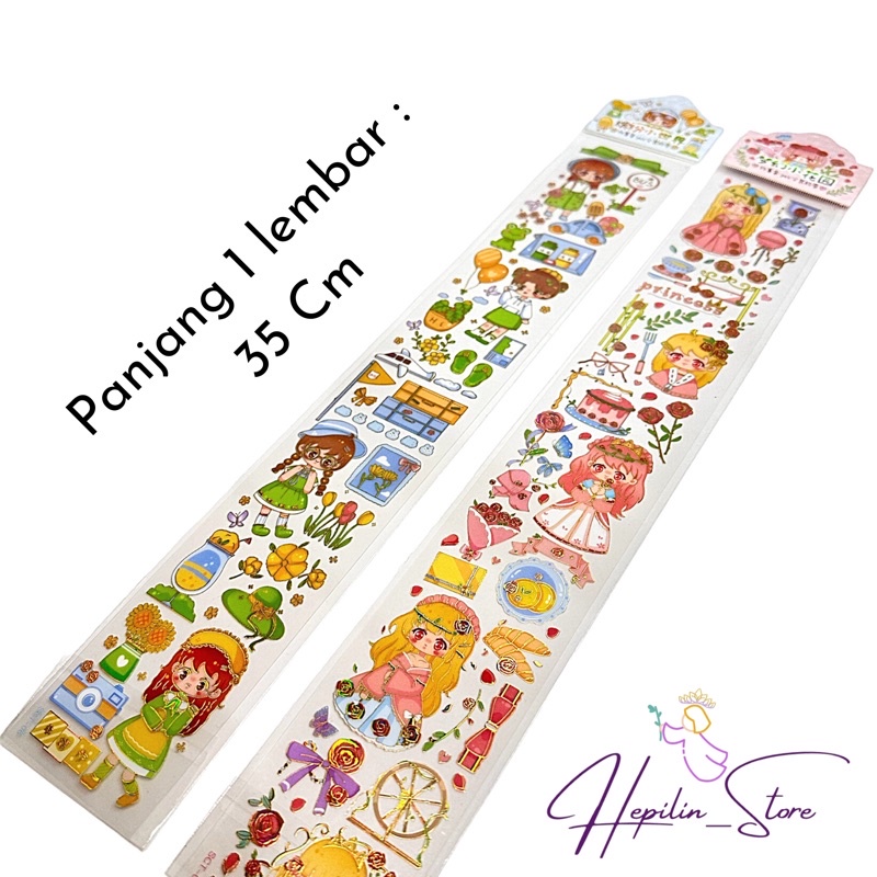 Jual Sticker PANJANG GIRL Set 1 lembar / Sticker DIY Kartun Momo ...