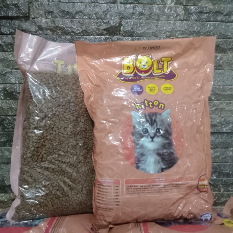 Jual Bolt Cat Repack 1kg Kitten & 800gr Adult All Variant - makanan ...