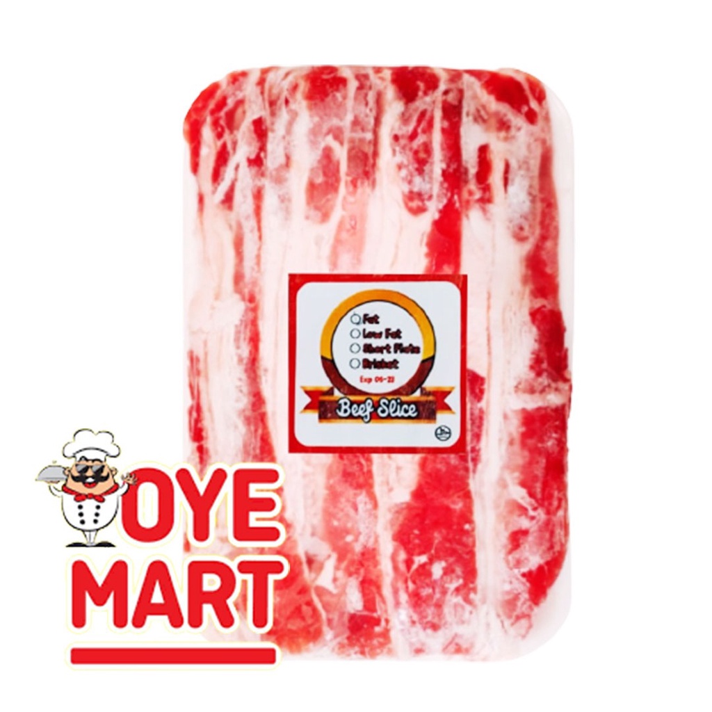 Jual BEEF SLICE FAT 500GR 1MM / DAGING SAPI IRIS TIPIS BERLEMAK ...