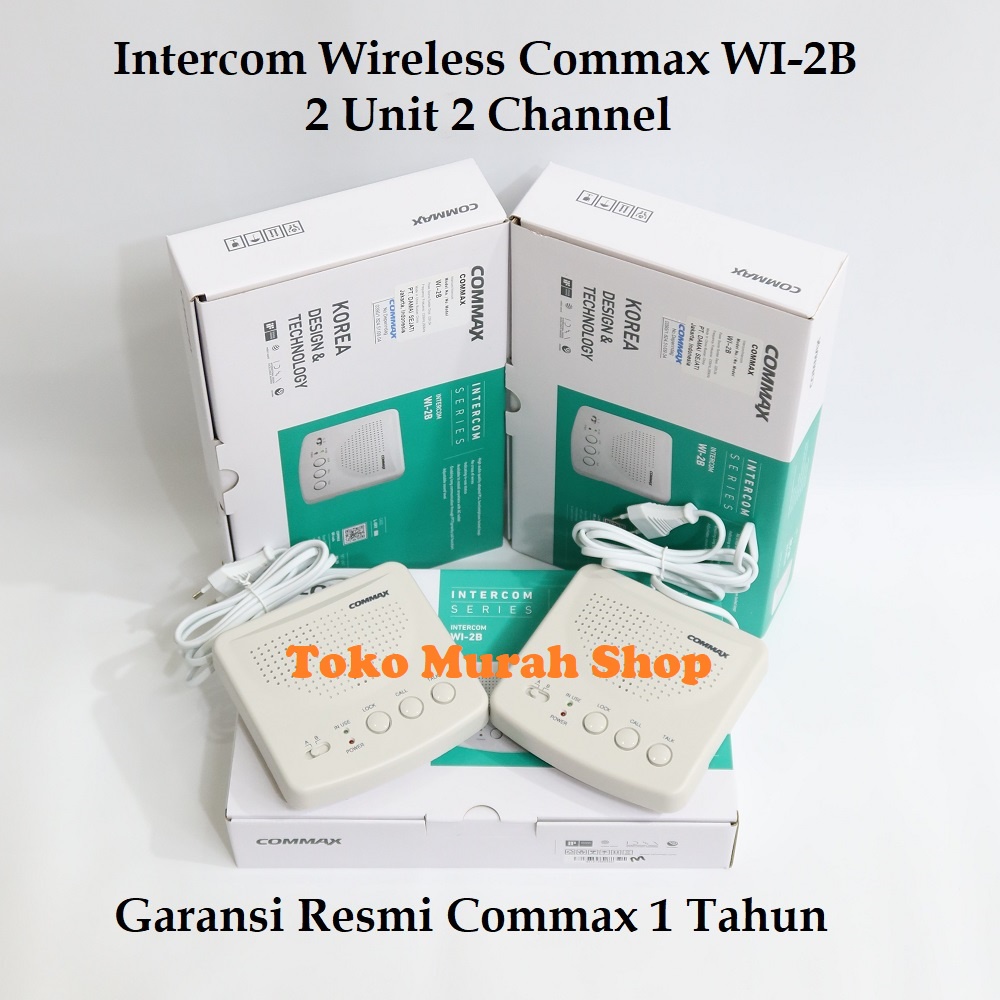 Jual Intercom Wireless COMMAX WI-2B / Interphone Commax WI2B 1set (2Pcs ...