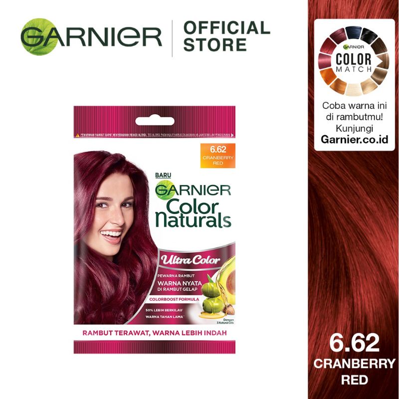 Jual Garnier Color Naturals Ultra Color Cranberry Red Pewarna Rambut ...