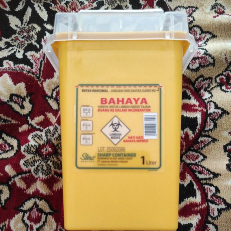 Jual SHARP CONTAINER 1 LITER // TEMPAT LIMBAH MEDIS TAJAM | Shopee ...