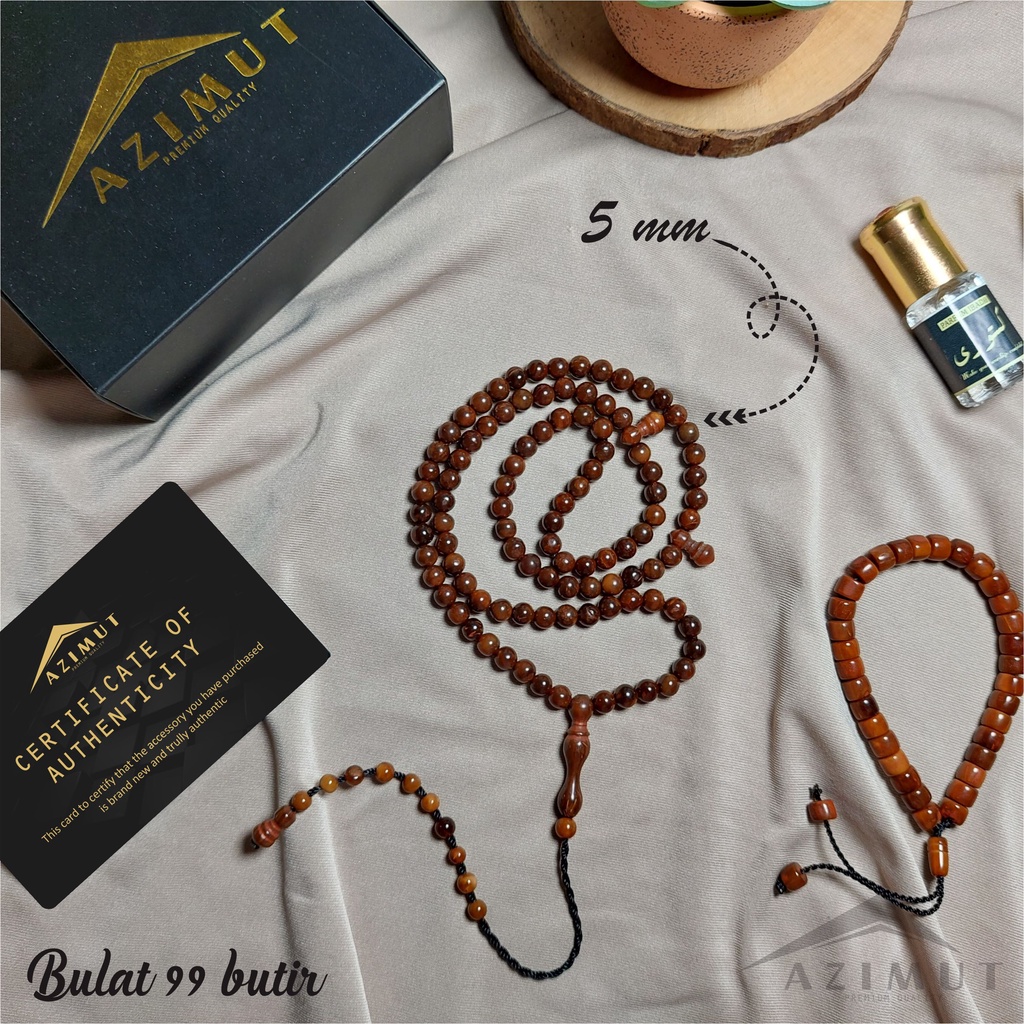 Jual COD Tasbih Kaukah Kokka Original Bulat 99 Butir 5mm / Premium ...
