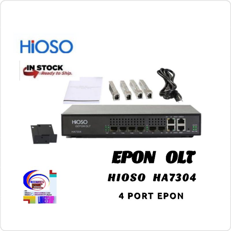 Jual HIOSO HA7304 Epon 4 port OLT 4PX 20+++9dB | Shopee Indonesia