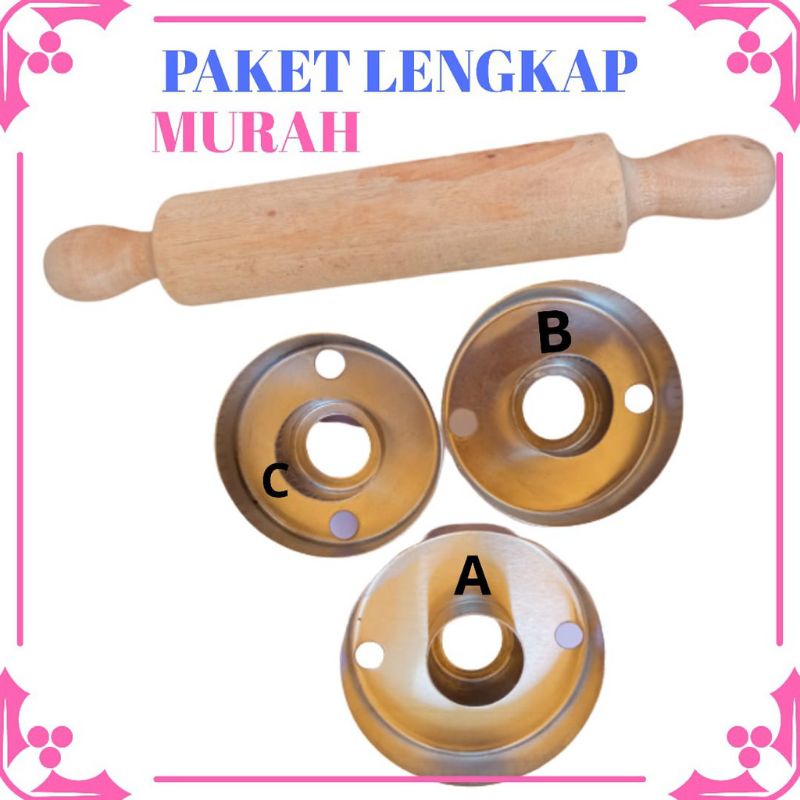 Jual PAKET LENGKAP CETAKAN DONAT A,B,C DAN ROLLING KAYU | Shopee Indonesia