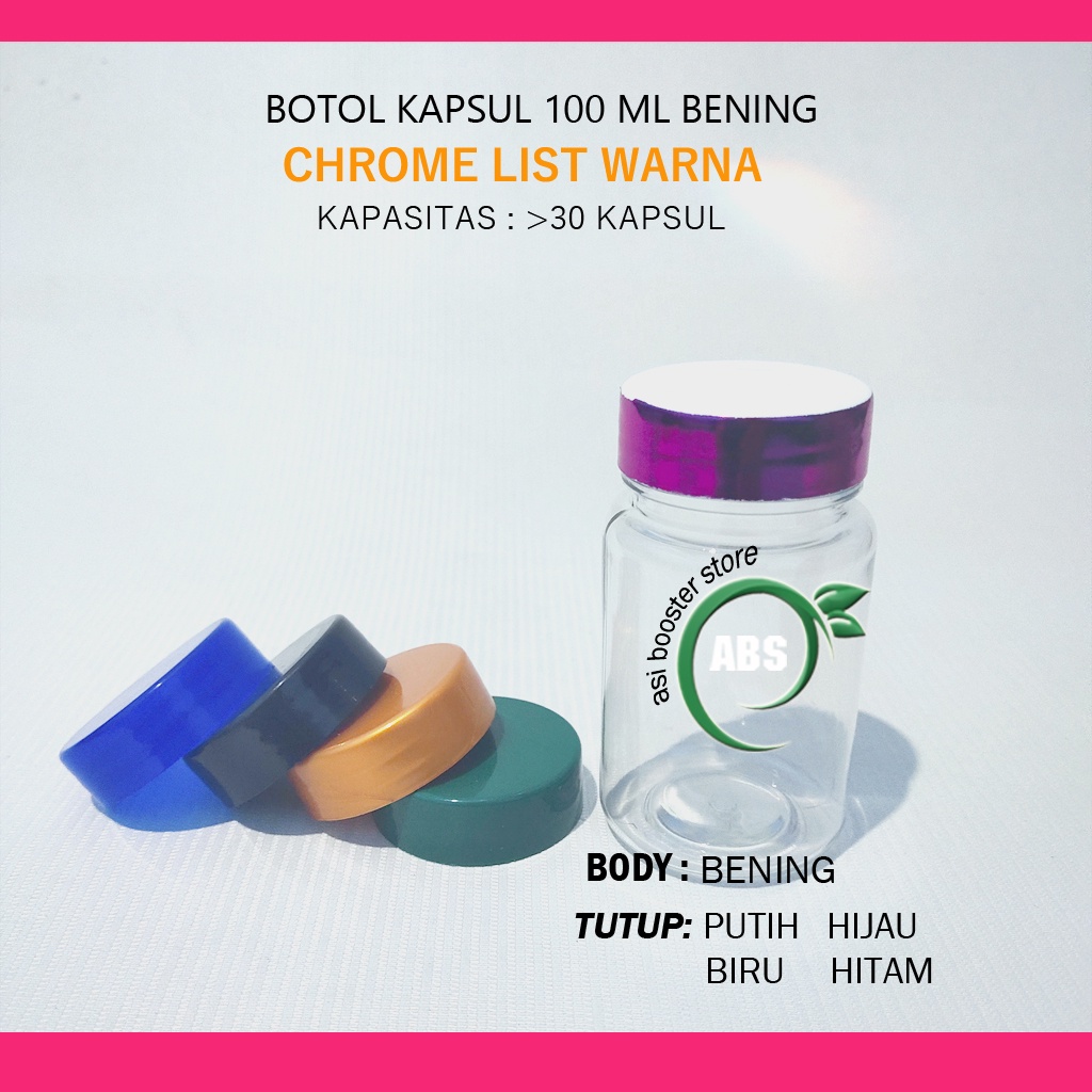 Jual Botol Kapsul 100 ml tutup silver bening / botol obat + Plug Inner ... Jual Botol Kapsul 100 ml tutup silver bening / botol obat + Plug Inner ...