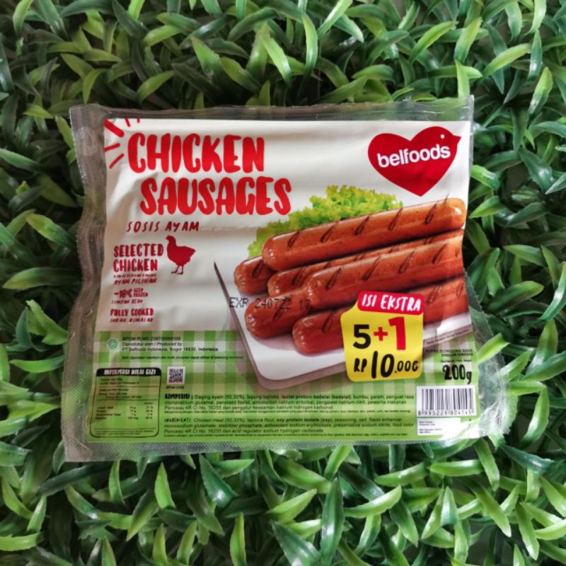 Jual Belfoods Sosis Ayam SP (Chicken Sausage) - berat 200 gr | Shopee ...