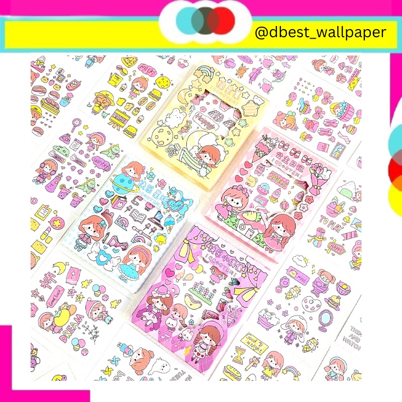 Jual Sticker Deco Aesthetic Lucu Momo Stiker Anti Air Tumblr DIY Stiker ...