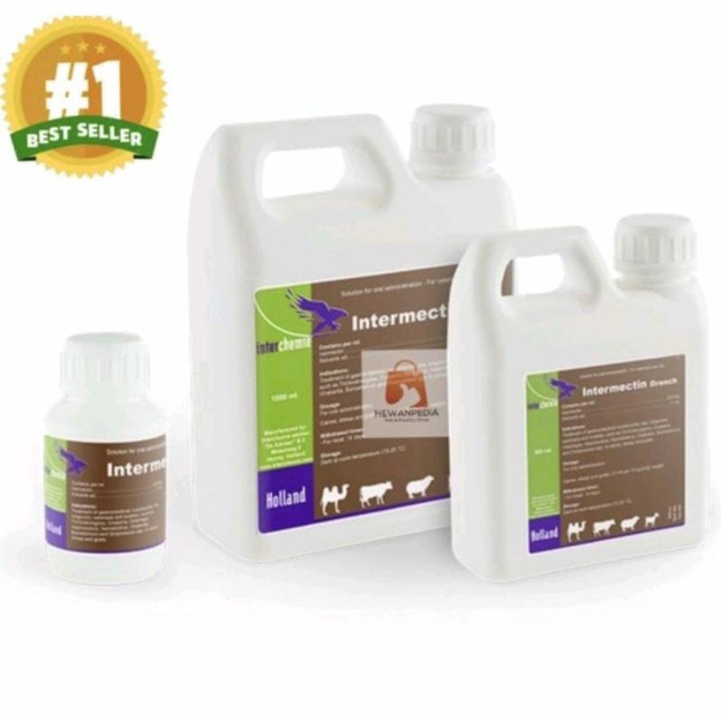 Jual Intermectin Oral 100 ml obat scabies/gudik untul hewan ternak ...