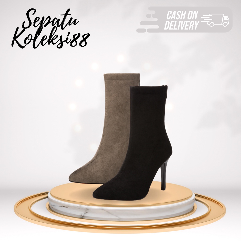 Jual Sepatu Boots Wanita Pesta Heels Tinggi Premium Design Quality ...