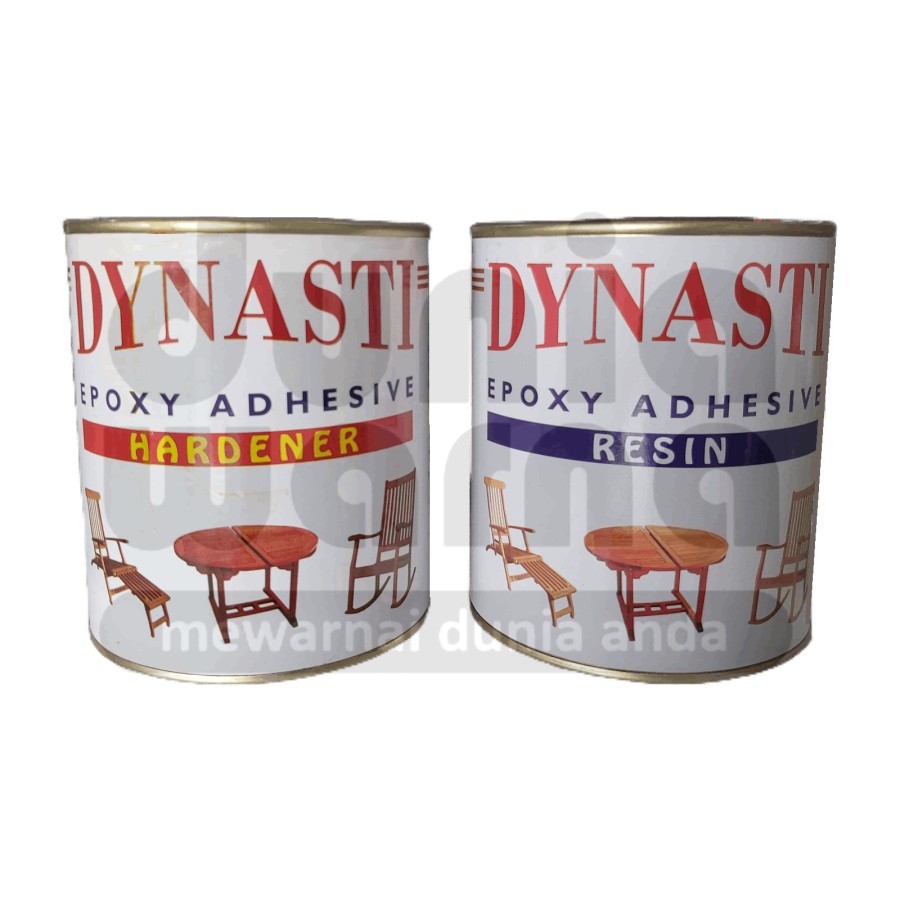 Jual DYNASTI Lem Epoxy 2 Komponen Resin Hardener Kemasan Besar Set 1600 ...