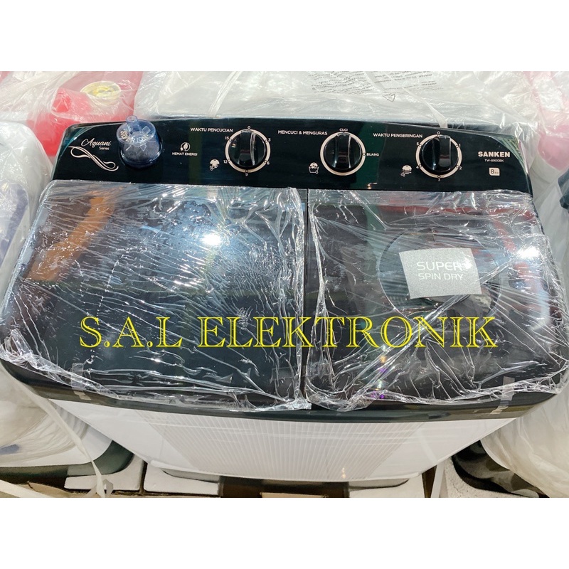 Jual Mesin Cuci Sanken TW 8900 8Kg Transparan Black | Shopee Indonesia