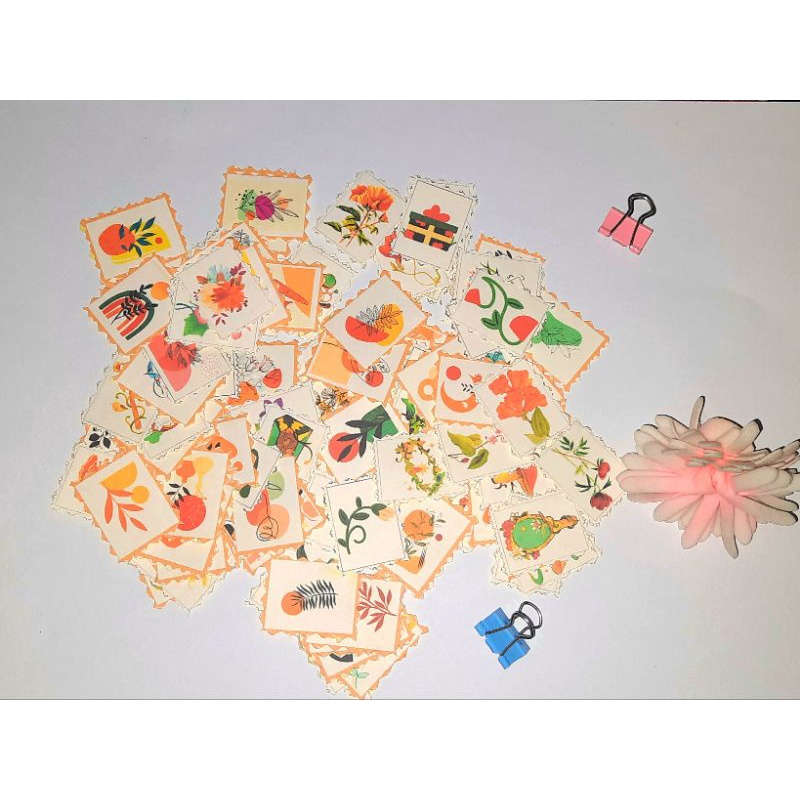 Jual (100pcs)Scrapbook Stiker Prangko Stiker Seal Stiker Lucu Stiker ...